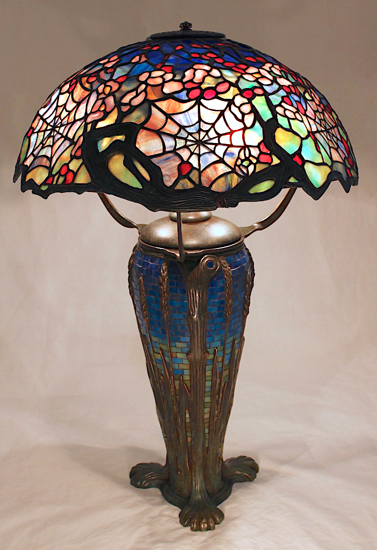 18" Cobweb on Wheat Mosaic Base - Century Studios